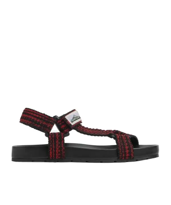Bottega Veneta Trip Sandals - Black/carmine