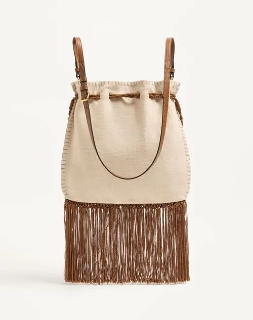 Valentino Garavani Embellished Cherry Bucket Bag