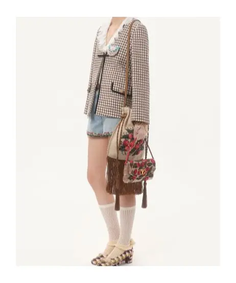 Valentino Garavani Embellished Cherry Bucket Bag