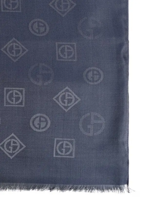 Giorgio Armani Logo-pattern Jacquard Scarf