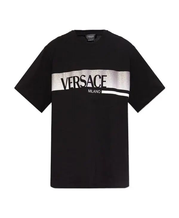 Versace Glitter Metallic Logo T-shirt