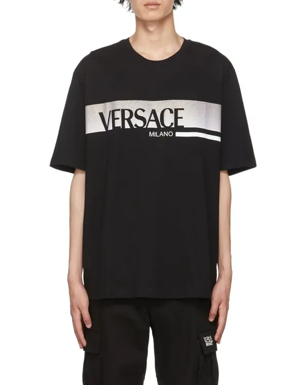 Versace Glitter Metallic Logo T-shirt