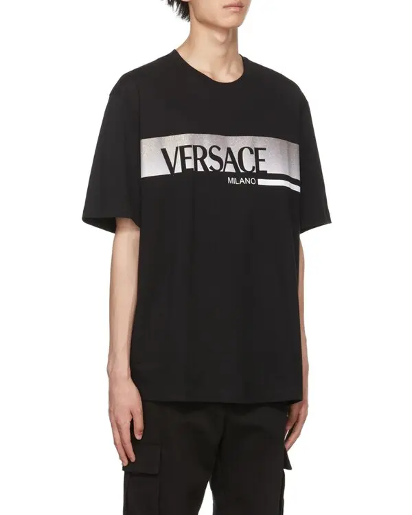 Versace Glitter Metallic Logo T-shirt
