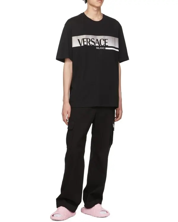 Versace Glitter Metallic Logo T-shirt