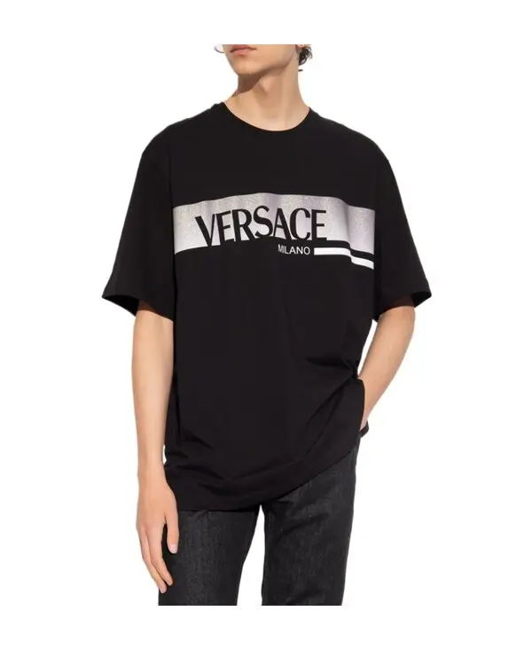 Versace Glitter Metallic Logo T-shirt