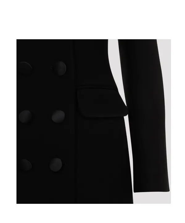 Dolce & Gabbana Double-breasted Long Coat - Black