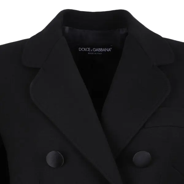 Dolce & Gabbana Double-breasted Long Coat - Black