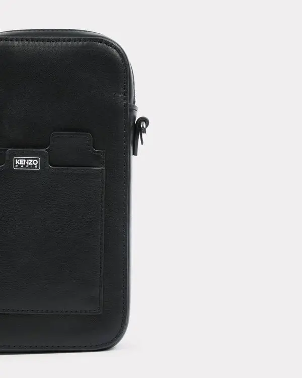 Kenzo Tab' Phone Holder In Leather