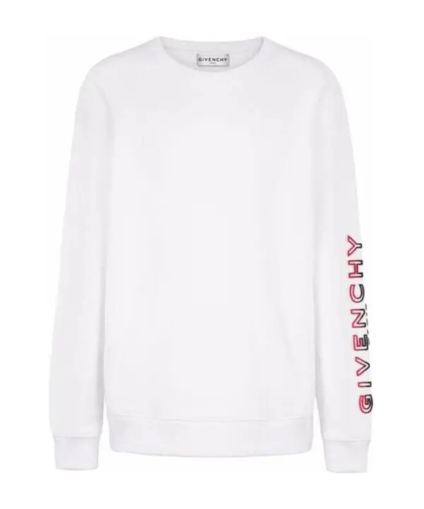 Givenchy Logo Sleeve Crewneck Sweater