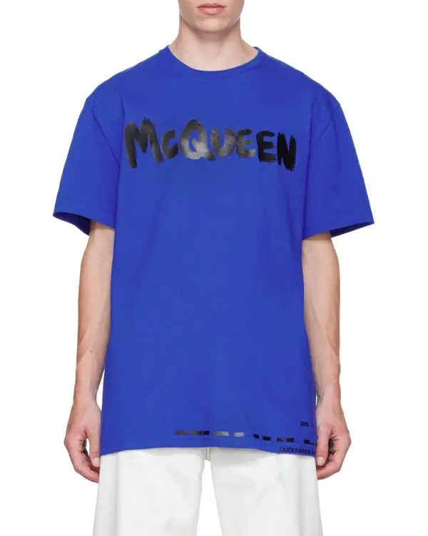 Alexander McQueen Logo Printed Crewneck T-shirt