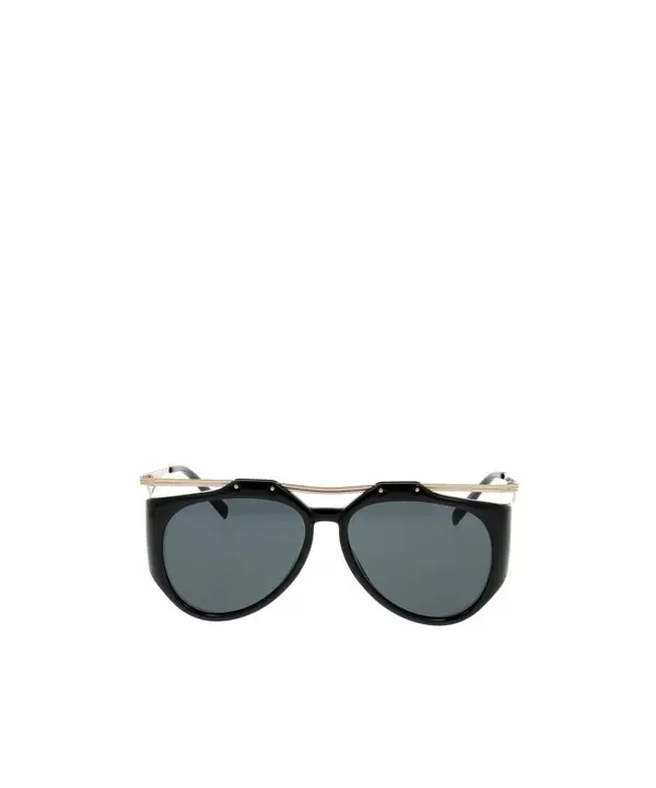 Saint Laurent Amelia Shield Sunglasses - Black