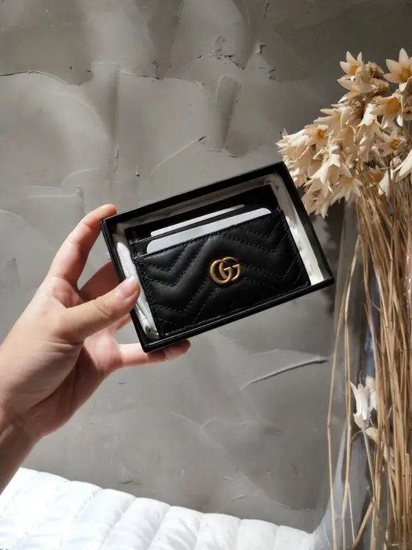 Gucci Gg Marmont Card Case - Black