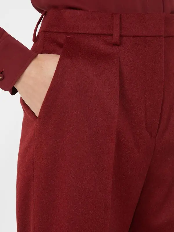 Max Mara Tailored Trousers - Raspberry Color