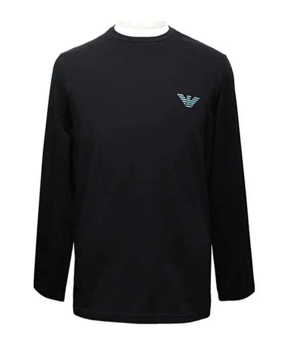Emporio Armani Logo Print T-shirt Sweatpants Two-piece Set