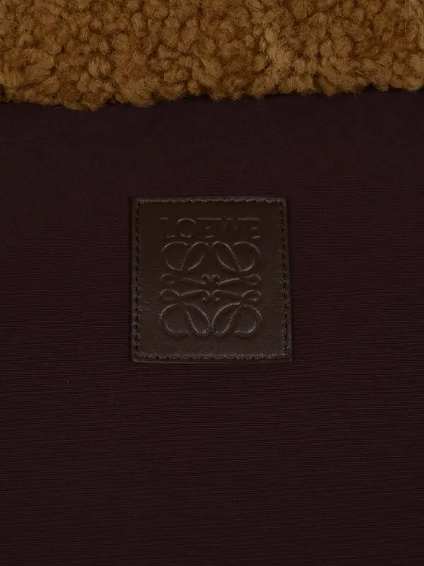 Loewe Puffer Shearling Jacket - Burgundy