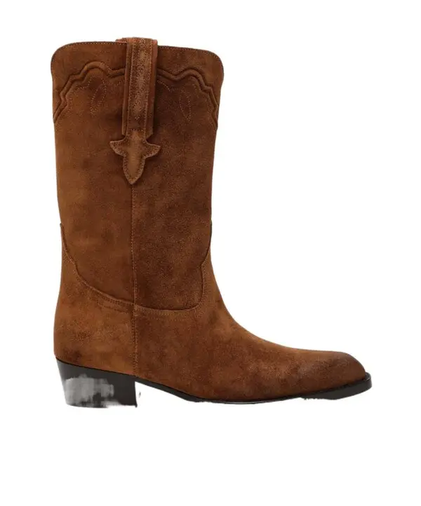 Paris Texas Slip-on Ankle Boots - Brown