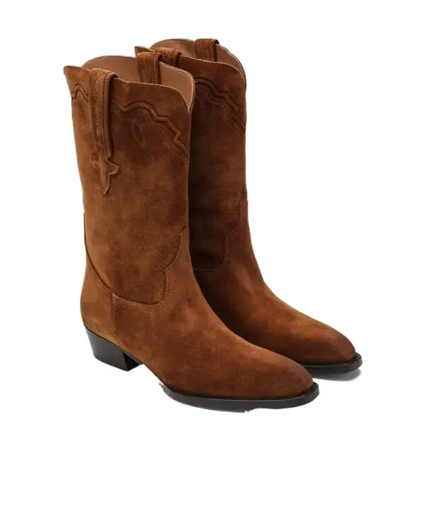 Paris Texas Slip-on Ankle Boots - Brown