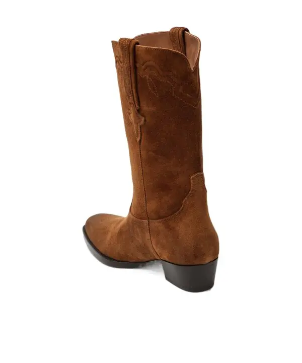 Paris Texas Slip-on Ankle Boots - Brown