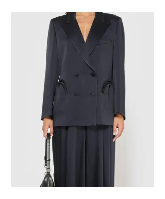 BLAZÉ MILANO Novalis Double-breasted Blazer - Black