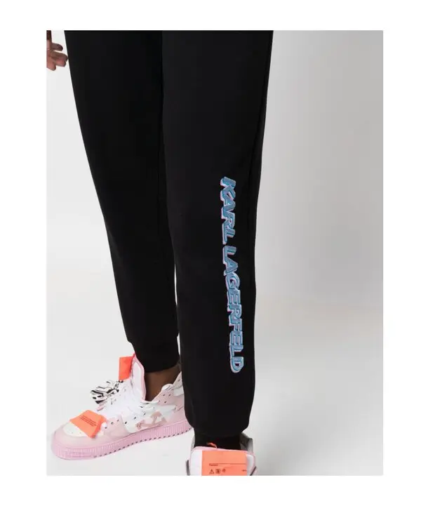 Karl Lagerfeld Slim Fit Track Pants With Logo Detail