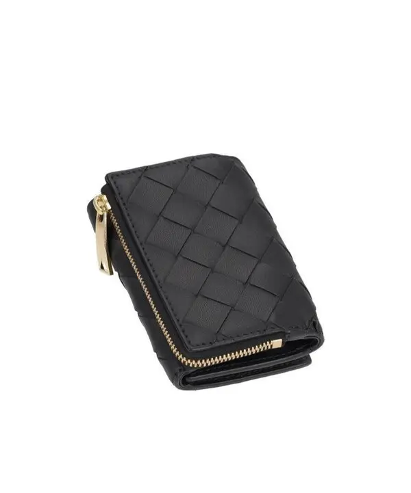 Bottega Veneta Intreciato Knitted Three-fold Wallet