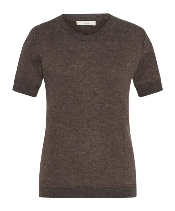 THE ROW Cashmere T-shirt - Faded Brown