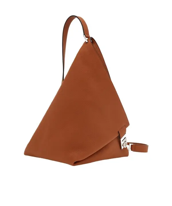 FERRAGAMO Gancio Twins Sling Bag - Natural Brown