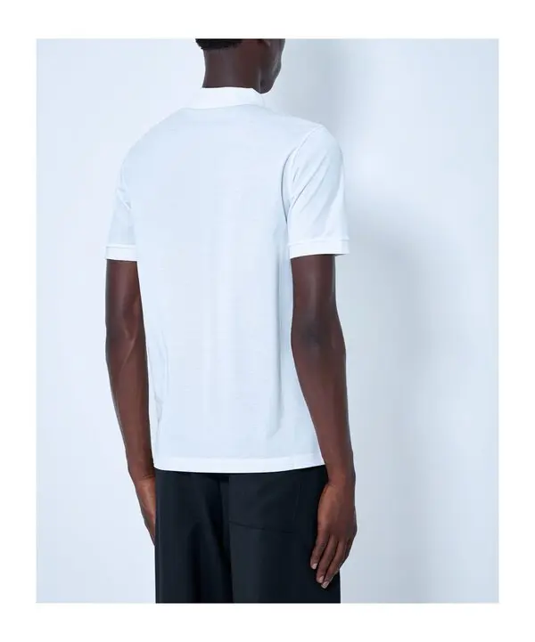 Prada Logo Patch Polo Shirt