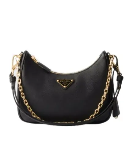 Prada Re-edition Saffiano Leather Mini-bag - Black