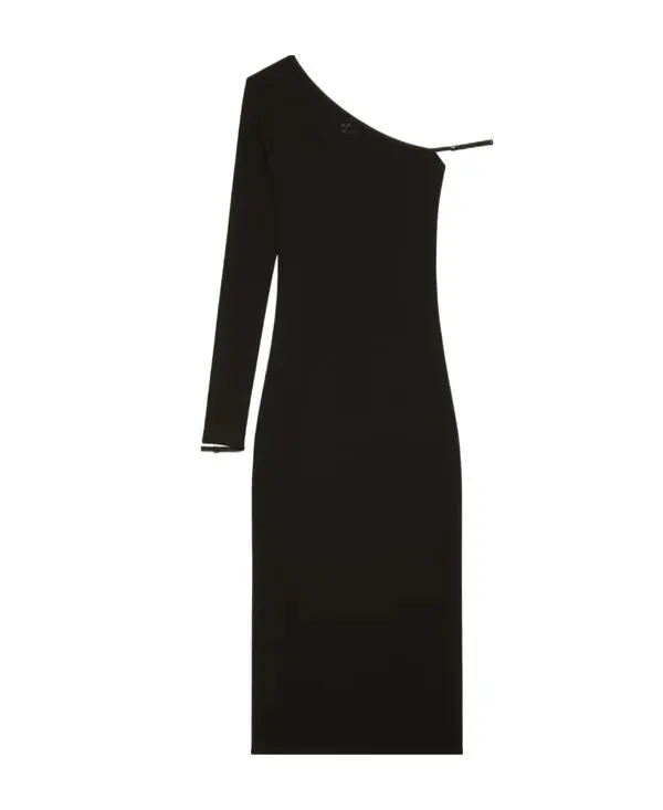 COURREGES Courrèges One-sleeve Lingerie Dress With Ac Logo