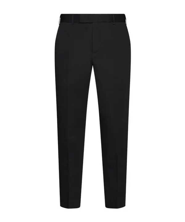 PT TORINO Cotton-blend Tailored Trousers - Black