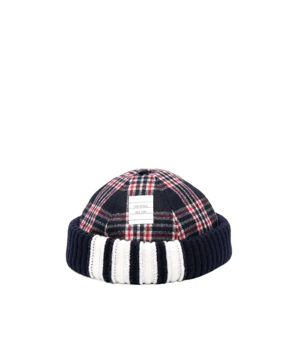 Thom Browne 4-bar Stripe Docker Hat - Black