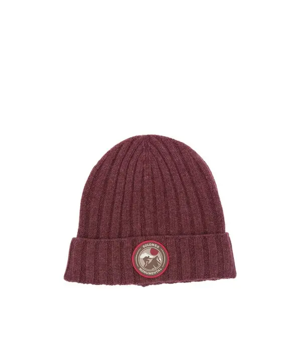 Brunello Cucinelli Ribbed-knit Logo Patch Beanie - Red