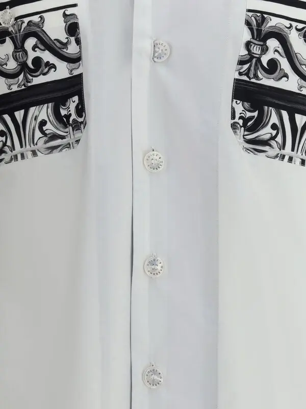 Dolce & Gabbana Dolce Gabbana Majolica Printed Short-sleeved Shirt