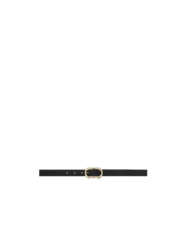ANINE BING Signature Leather Belt - Black