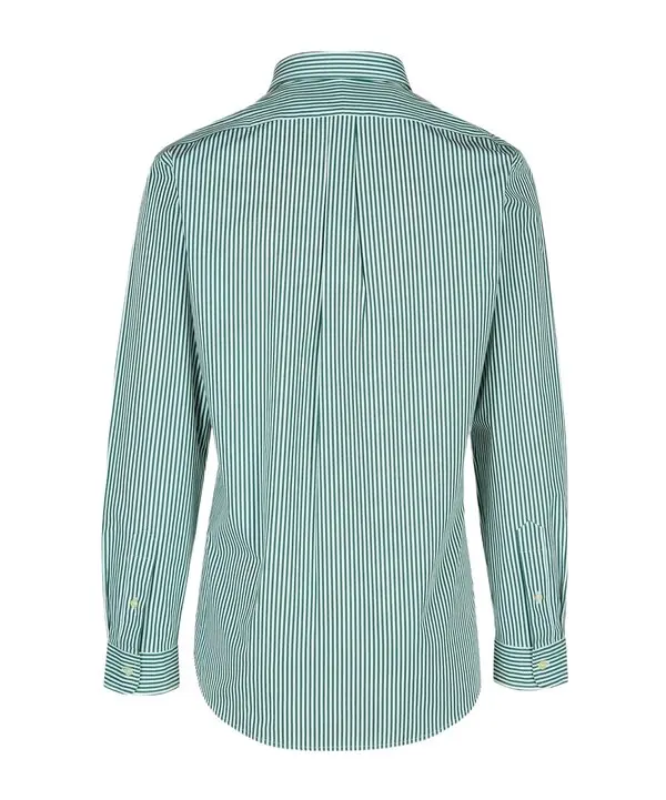 Polo Ralph Lauren All Fit Striped Stretch Poplin Shirt - Green