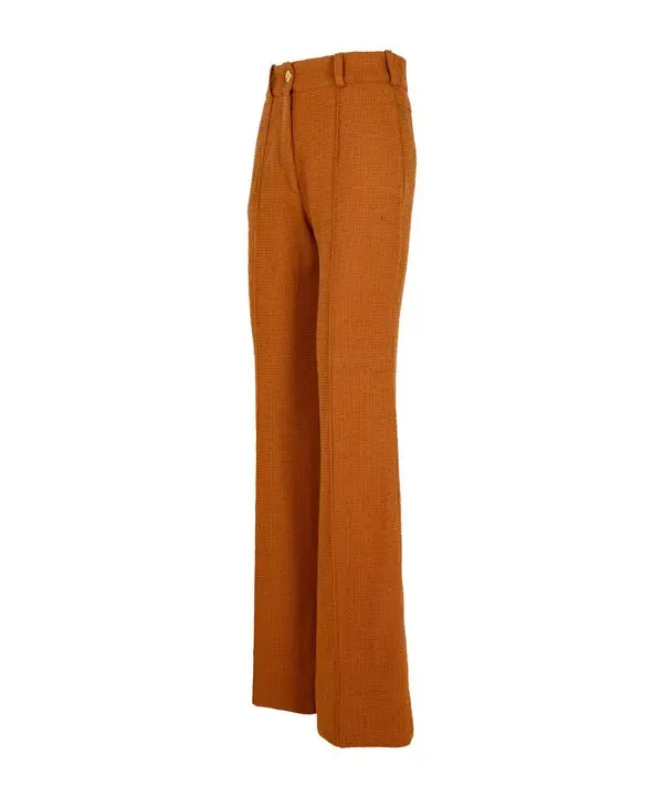 PATOU Crease Detailed Flared Pants