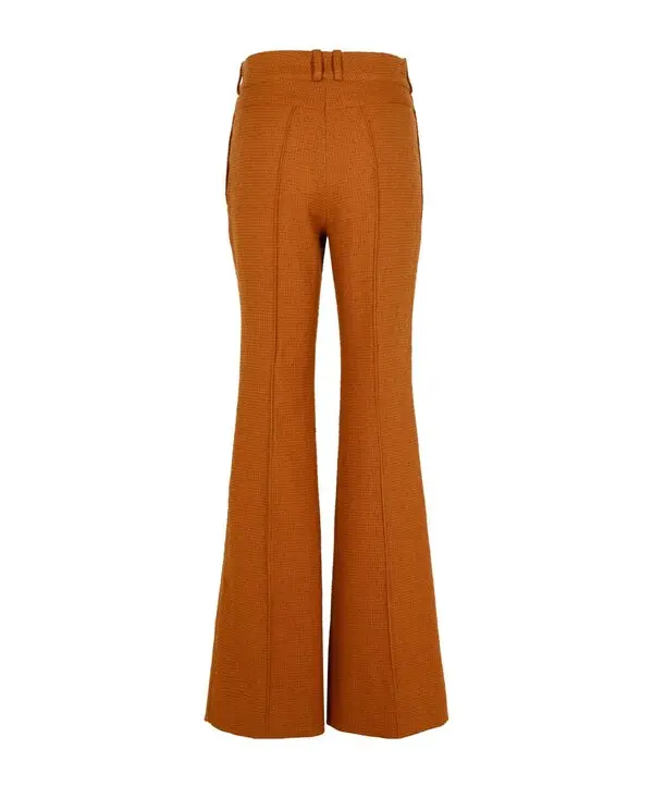 PATOU Crease Detailed Flared Pants