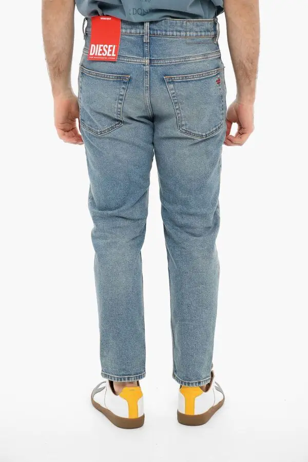 DIESEL® Slim Faded Logo Jeans