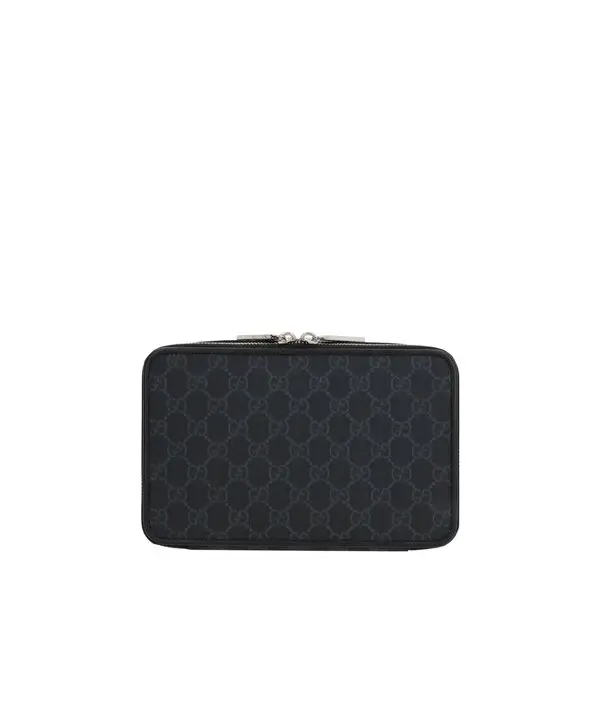 Gucci Gg Supreme Mini Shoulder Bag - Black