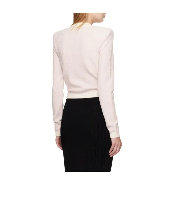 Balmain Light Tweed Button Cardigan - No