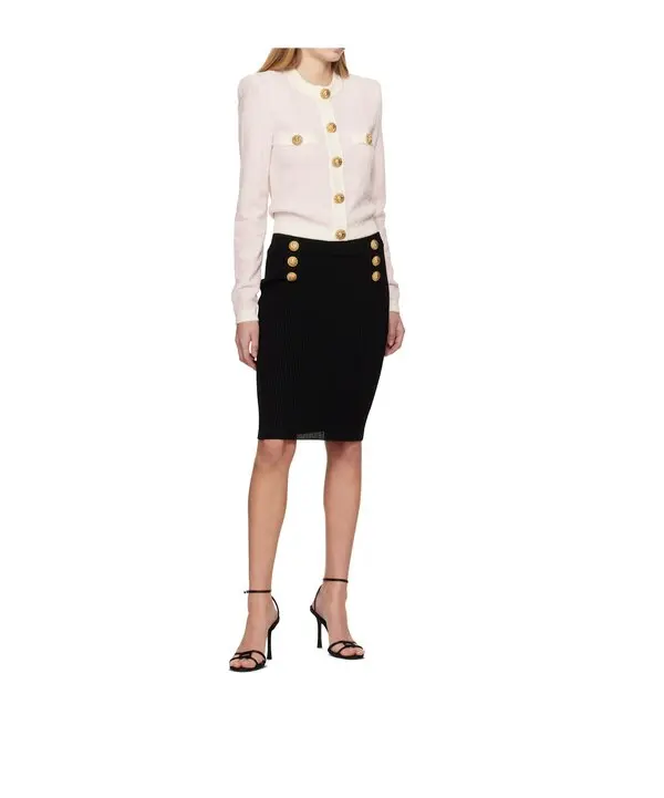 Balmain Light Tweed Button Cardigan - No