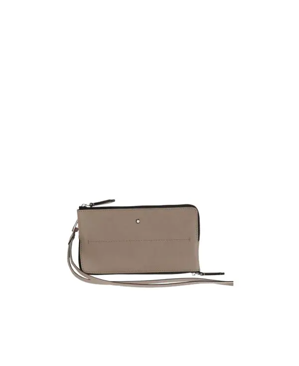 Montblanc Logo Plaque Zip-up Wallet - Gray