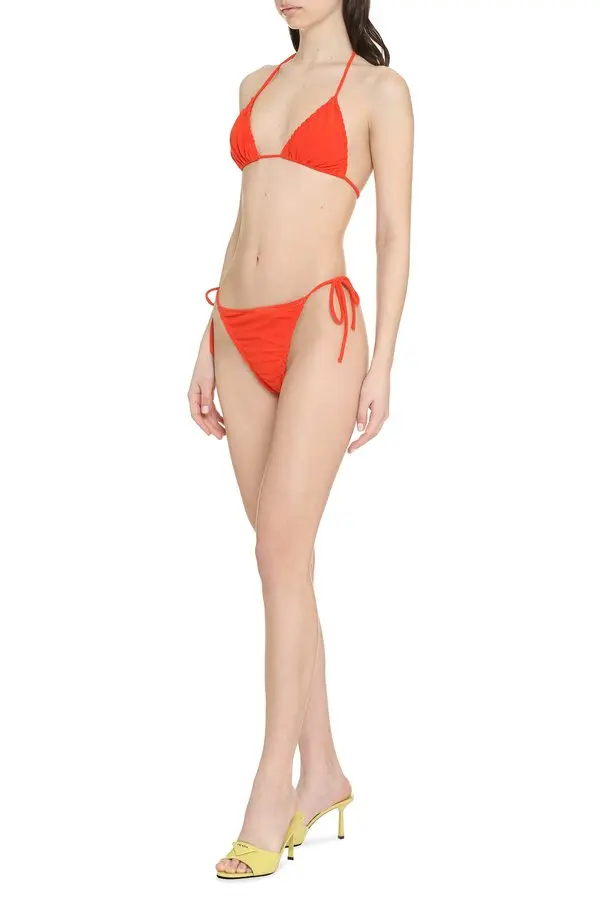REINA OLGA Concetta Frilled Bikini Set - Red