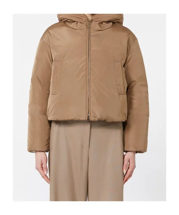 Max Mara Reversible Hooded Zip-up Jacket - Beige