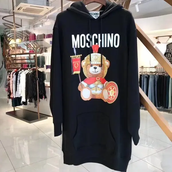 Moschino Printed Longline Hoodie