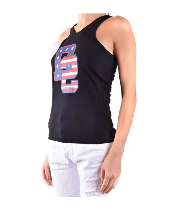 Dsquared2 Dc" Logo Print Sleeveless Tank Top