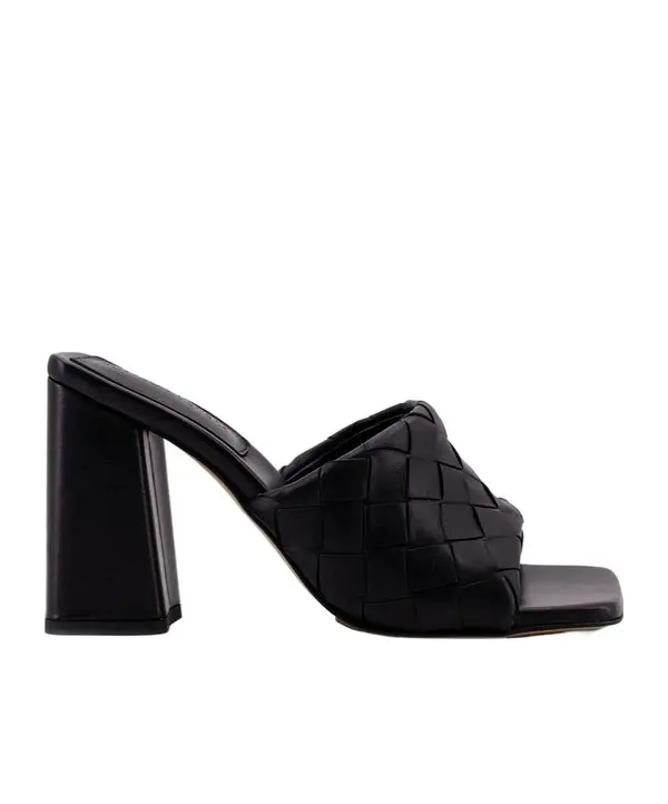 Bottega Veneta Parco Intrecciato Heel Sandals