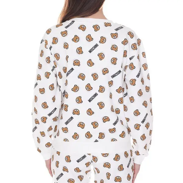 Moschino Multicolor Logo Detail Hoodie