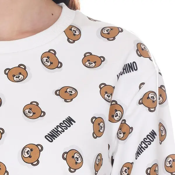 Moschino Multicolor Logo Detail Hoodie